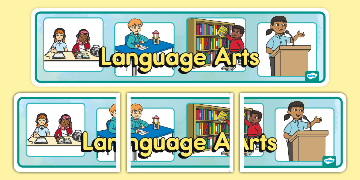 Language Arts Display Banner (Teacher-Made) - Twinkl