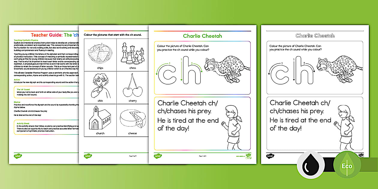 ‘CH’ Phonics Worksheet | Early Years | Twinkl CA