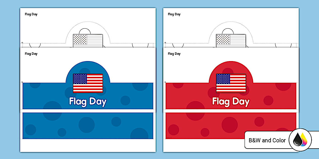 Printable Flag Day Headbands | Flag Day USA | Twinkl USA