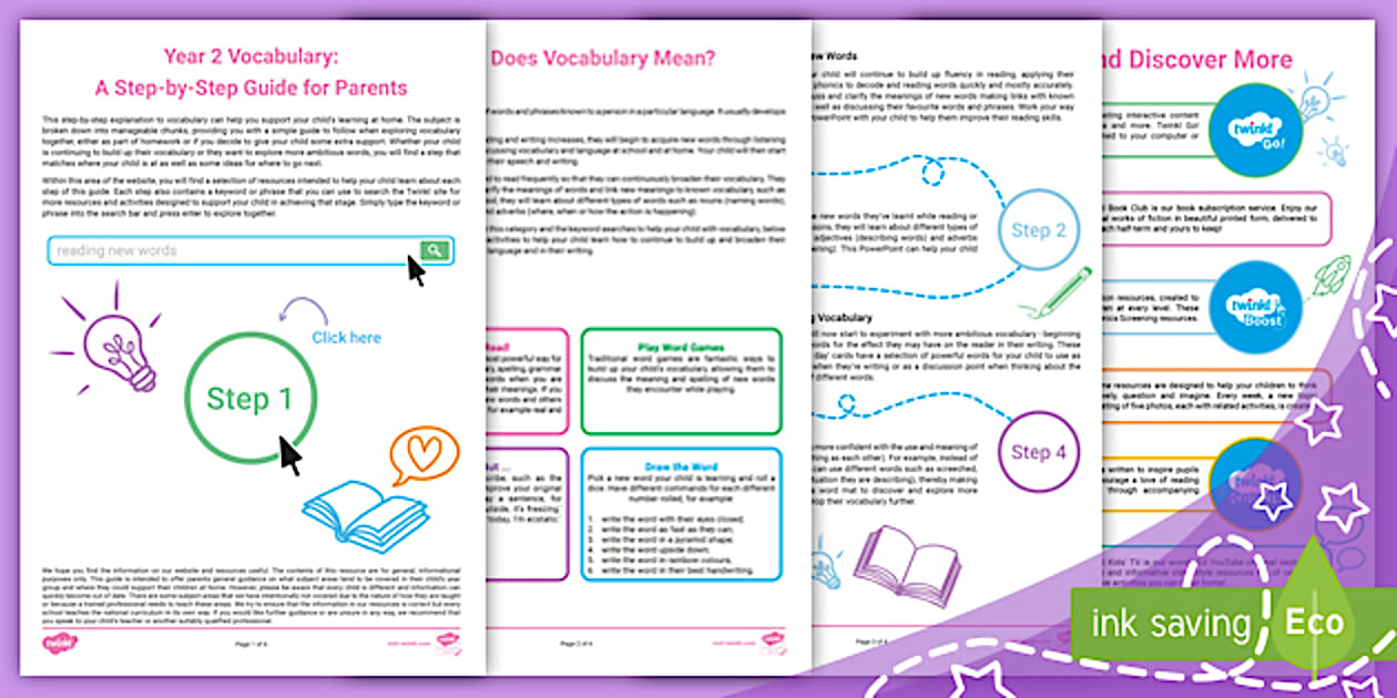 Year 2 Vocabulary: A Step-by-Step Guide for Parents - Twinkl
