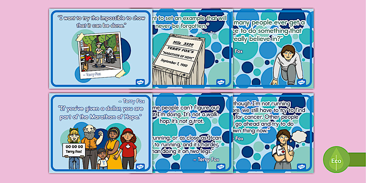 Terry Fox Poster - Terry Fox RunPoster (teacher made)