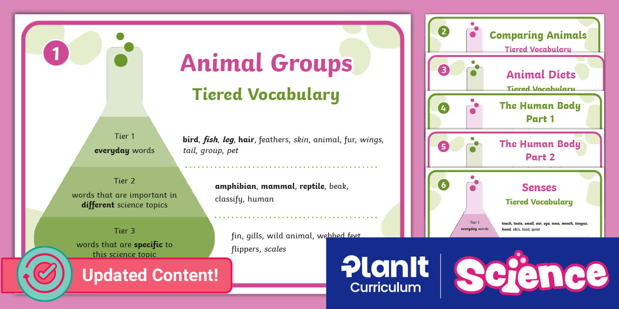 Year 1 Tiered Vocabulary Posters