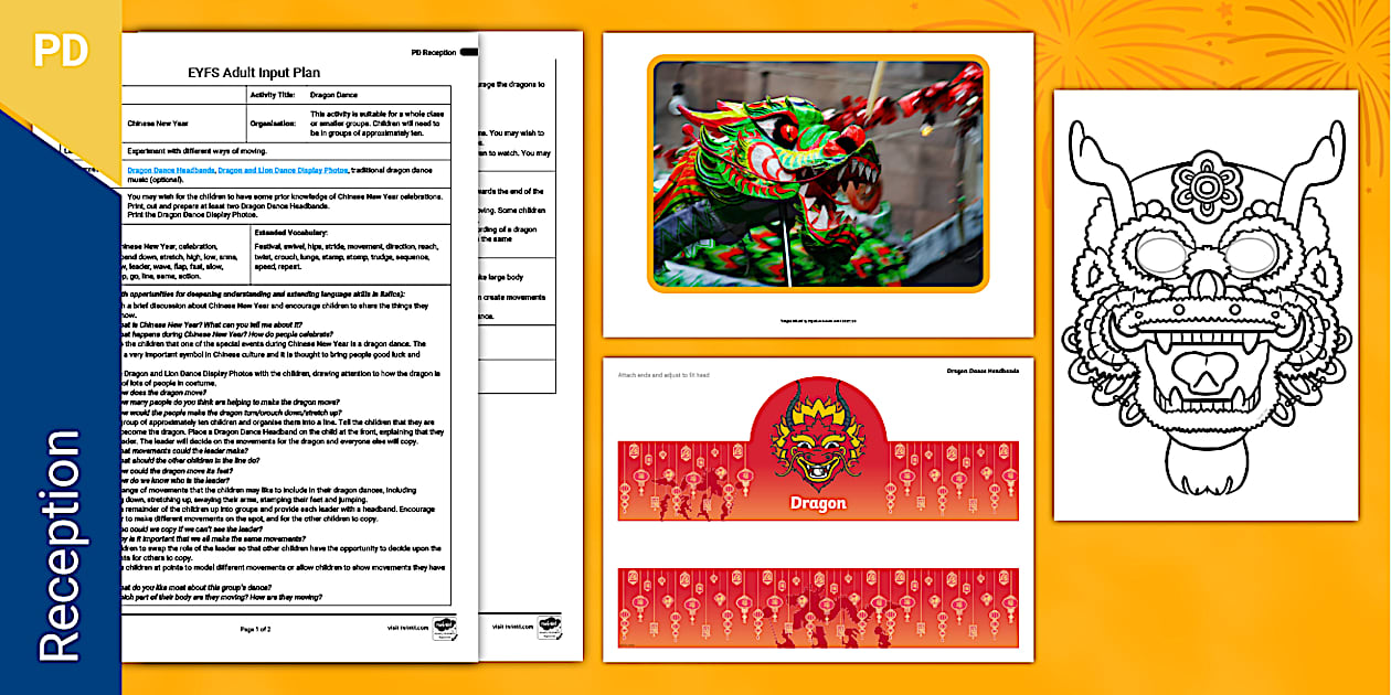 EYFS Dragon Dance Adult Input Plan and Resource Pack