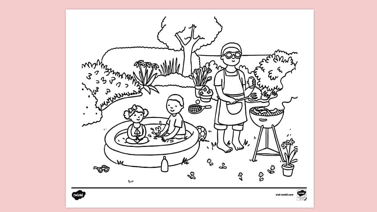 Garden Colouring | Colouring Sheets (teacher made) - Twinkl