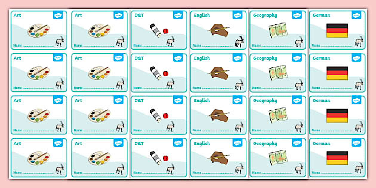 Oryx Themed Editable Book Labels (teacher made) - Twinkl