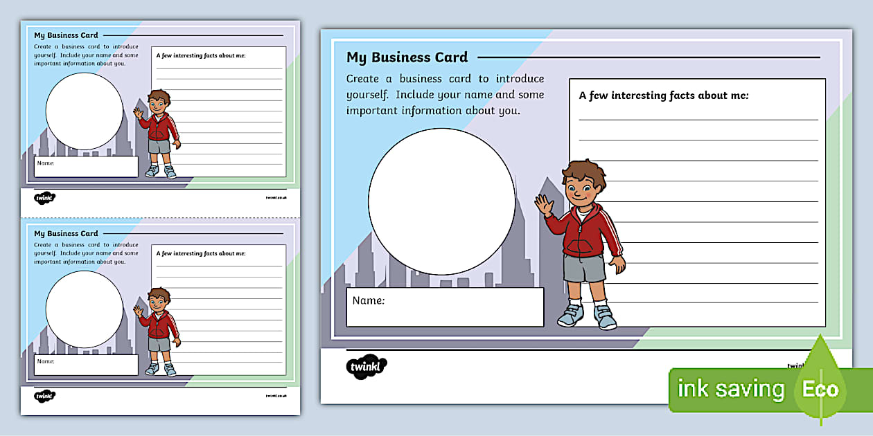 All About Me Card Worksheet | Icebreakers | Twinkl - Twinkl