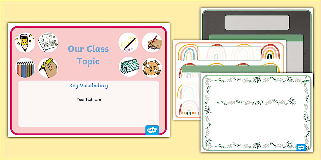 Our Class Topic Key Vocabulary Display Posters - Twinkl