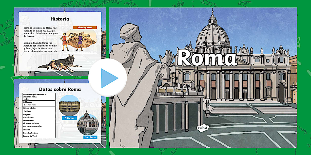 Información sobre Roma (profesor hizo) - Twinkl