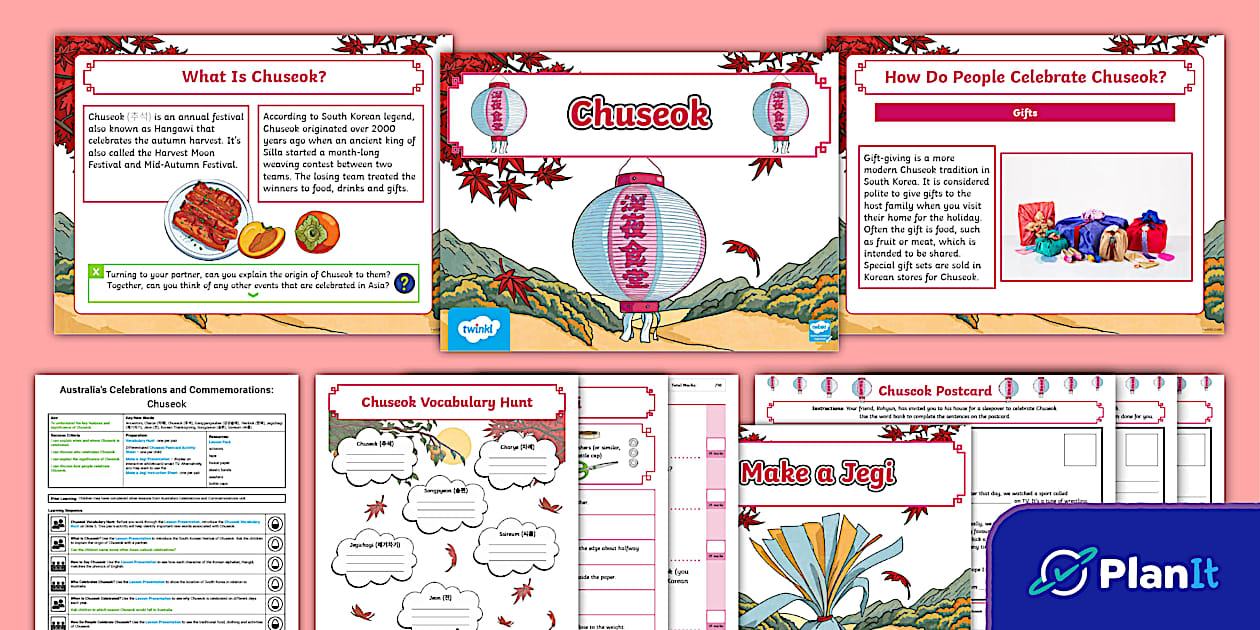 Year 3 HASS Australia's Celebrations Commemorations Chuseok