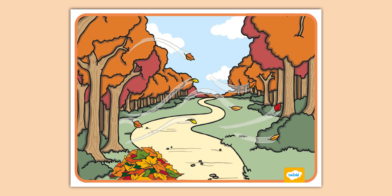 Build an Autumn Scene Background (teacher made) - Twinkl