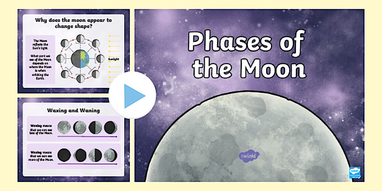 Phases of the Moon PowerPoint (teacher made) - Twinkl