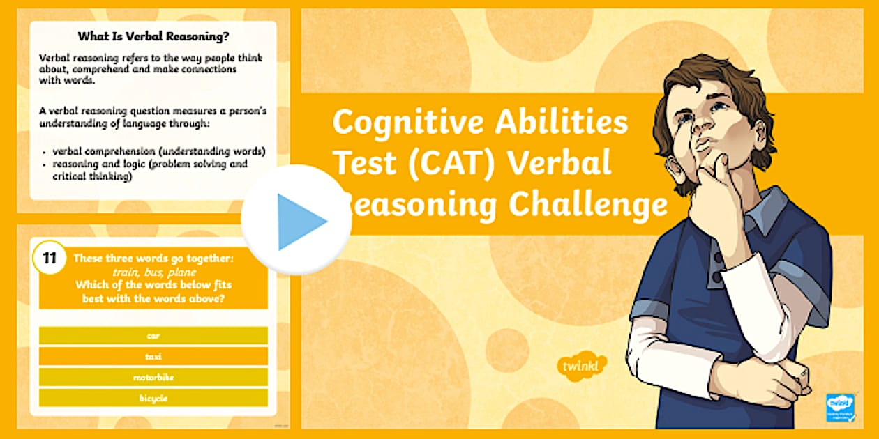 Cognitive Abilities Test (CAT) Verbal Reasoning Challenge PowerPoint