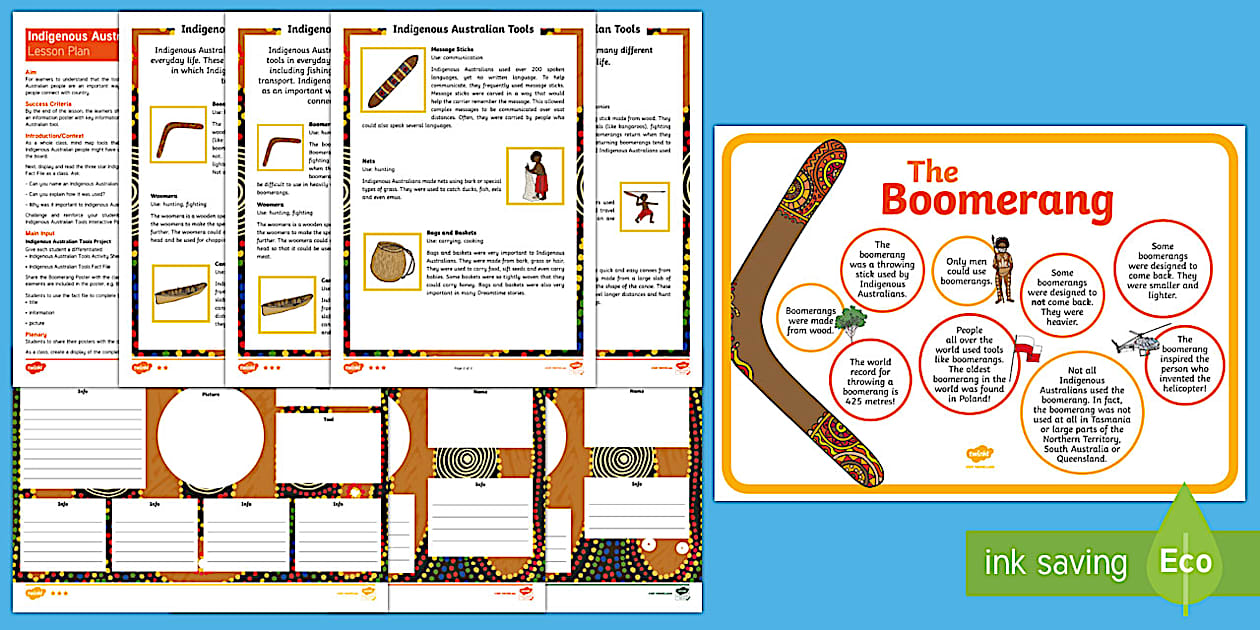 Indigenous Australian Tools Project Lesson Teaching Pack