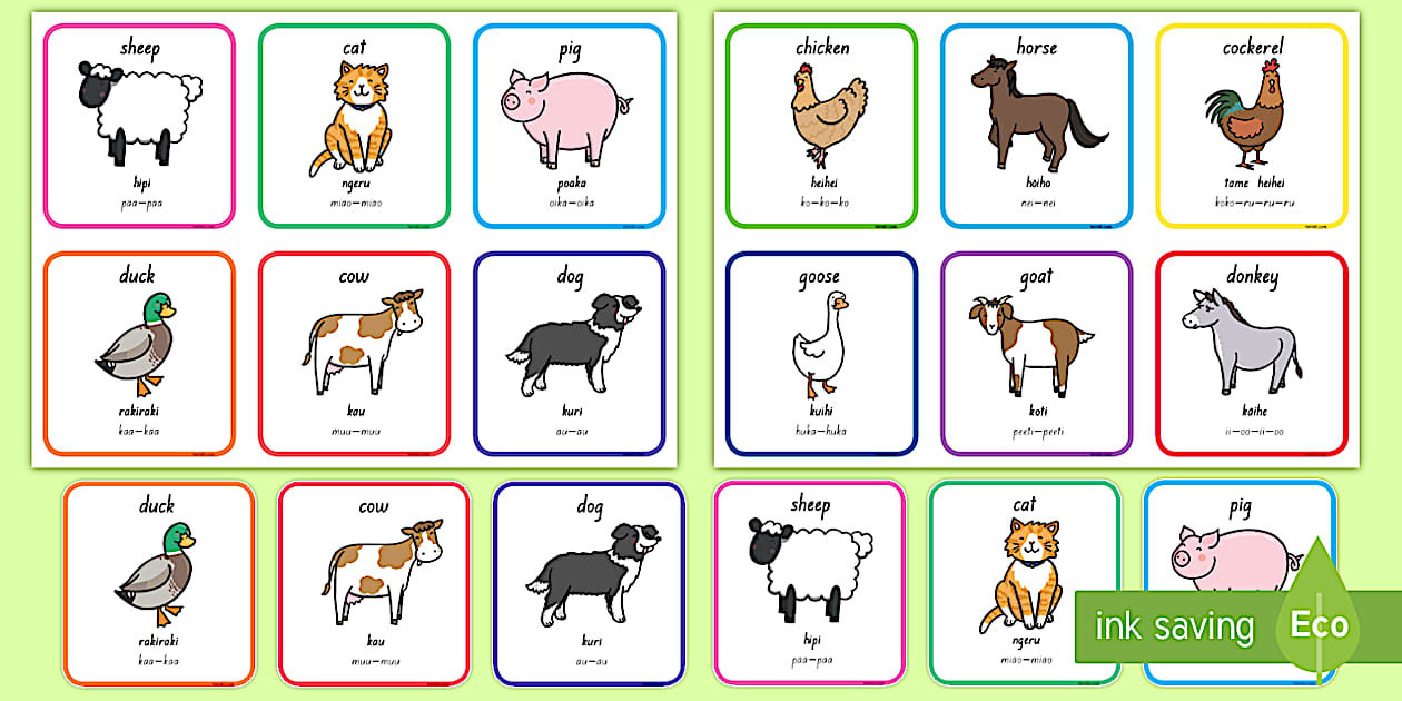 Sounds of Animals in Māori - Twinkl ECE Language Resources