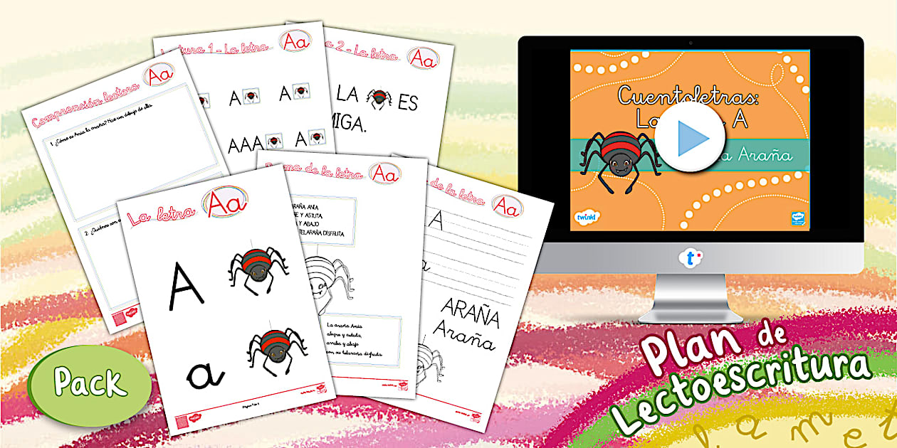 Pack de recursos: Plan de lectoescritura - La letra A