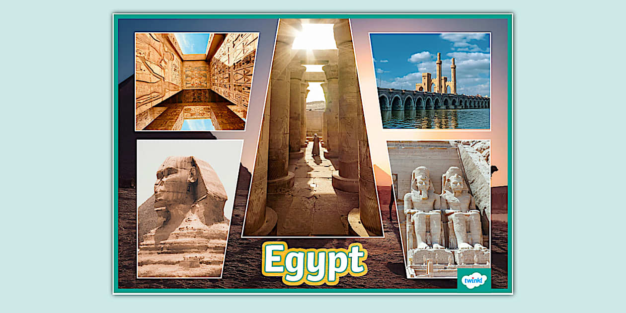 Egypt Photo Display Poster (Teacher-Made) - Twinkl
