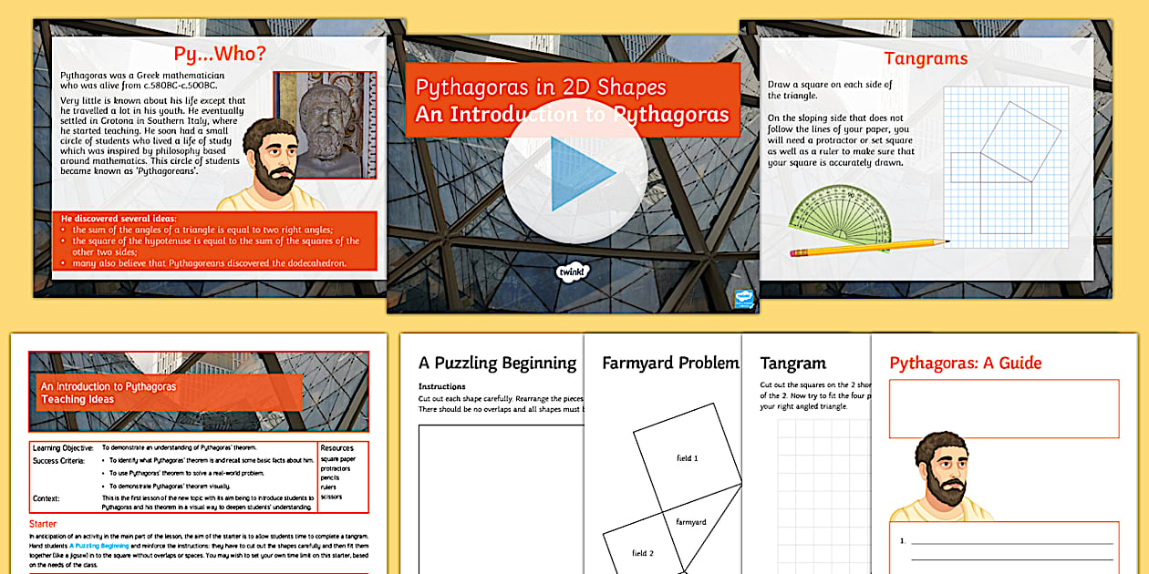 ear 7 - Year 8 Maths Pythagoras’ Theorem in 2D Shapes