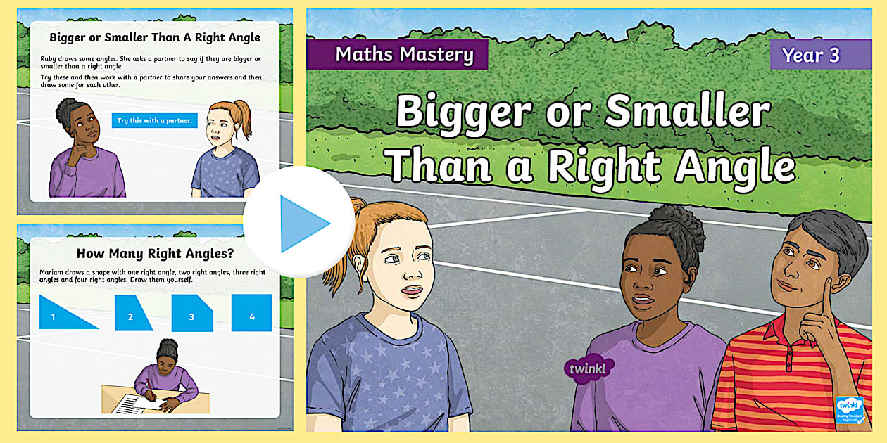 Year 3 Right Angles Maths Mastery PowerPoint - Twinkl