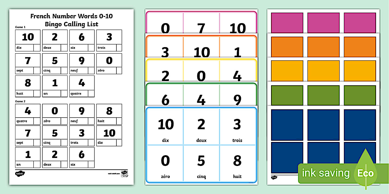 👉 French Bingo Game - KS2 - French Resource - Twinkl