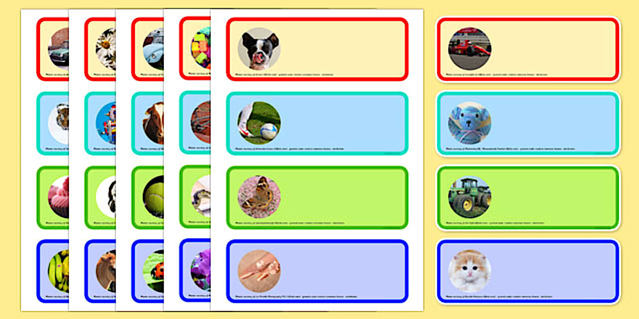 Editable Mixed Photo Drawer Peg Labels (teacher made)