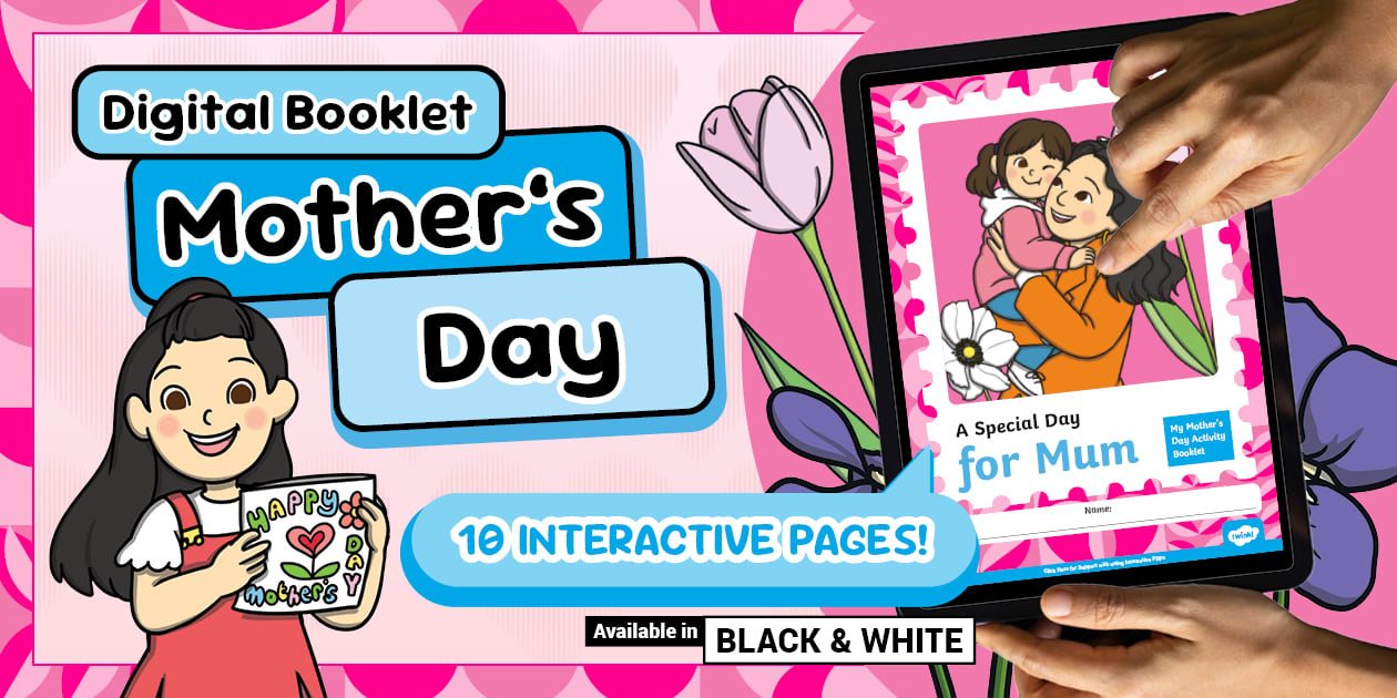 Mother’s Day Digital Activity Booklet F–2 | Interactive PDF