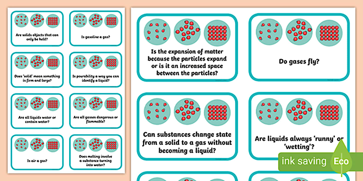 States of Matter Discussion Cards (teacher made) - Twinkl
