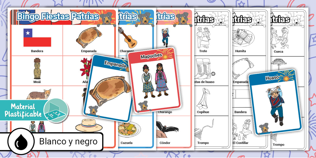 Conteo | Kínder | Pre-Kínder | Bingo | Fiestas Patrias