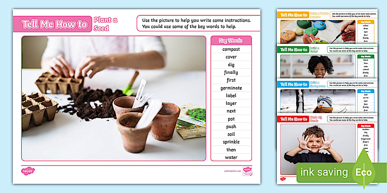 KS1 Tell Me How To... Instructional Writing Inspiration Pack