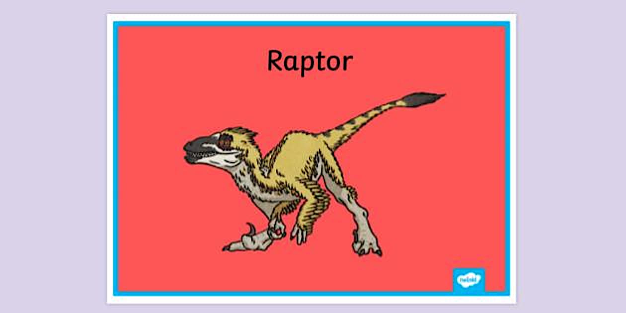 Raptor Dinosaur Poster | Display Poster | Primary Resources