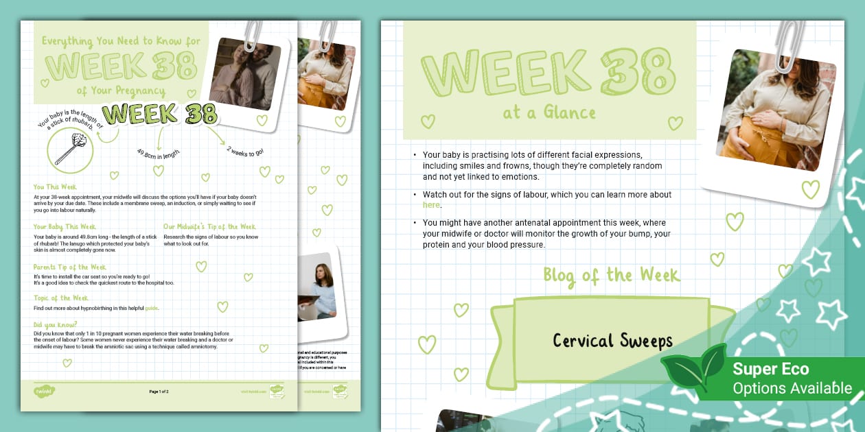 Everything You Need to Know for Week 38 of Your Pregnancy