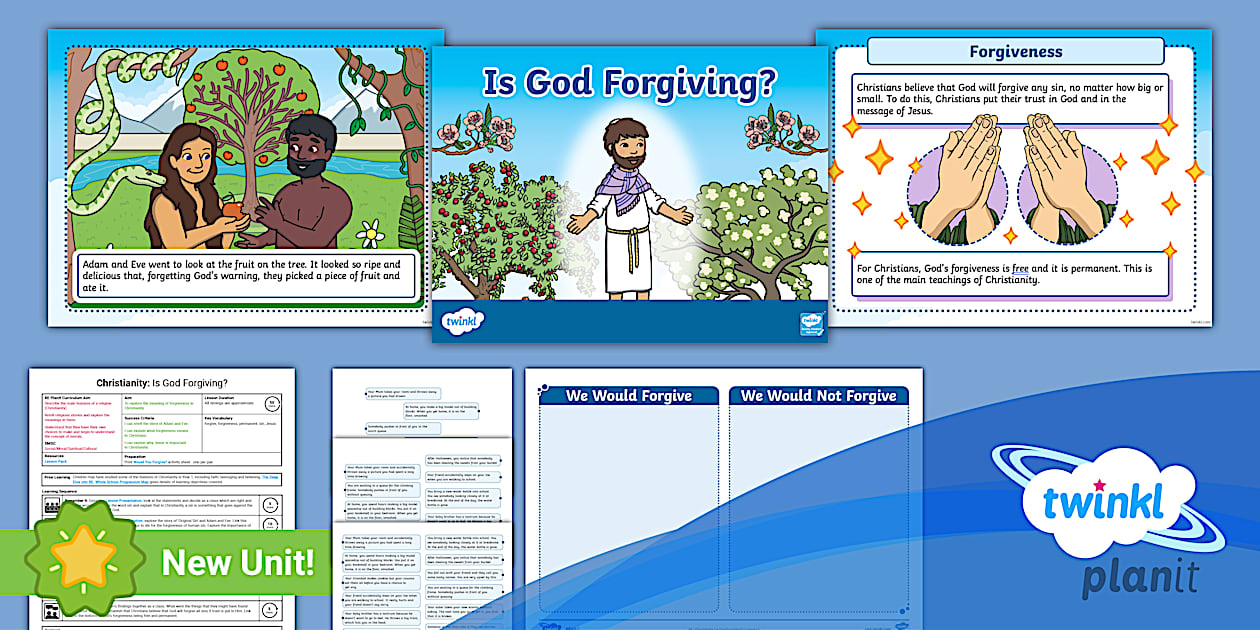 KS1 Christianity: Is God Forgiving? Lesson 3 (teacher made)