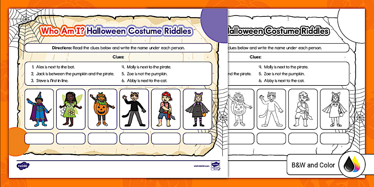 Halloween Who Am I Game | Resource | Twinkl USA - Twinkl