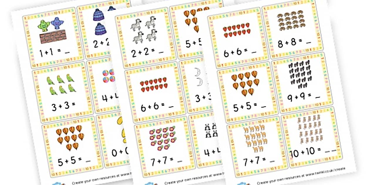 Double up to 20 Cards (teacher made) - Twinkl