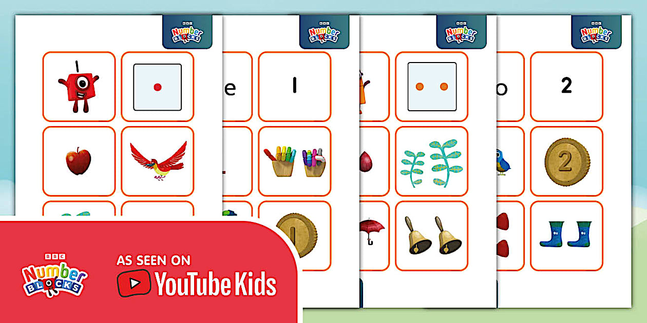 Numberblocks: Numbers One and Two Sorting Cards - Twinkl