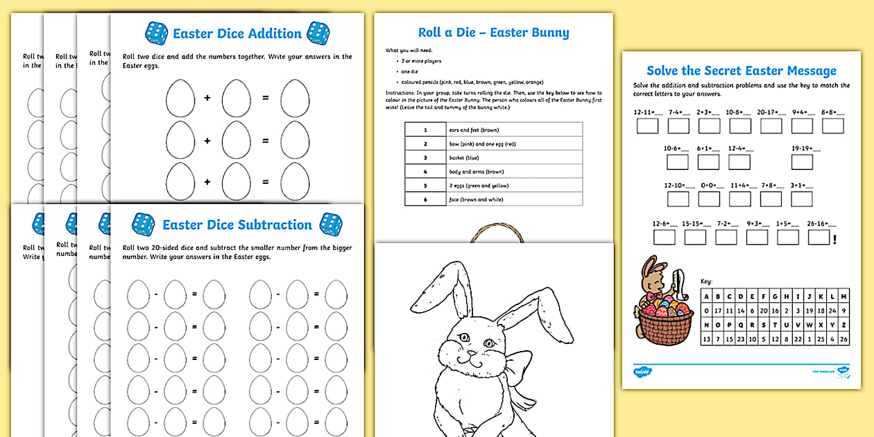 Easter Maths Year 2 Resource Pack | Maths Activities