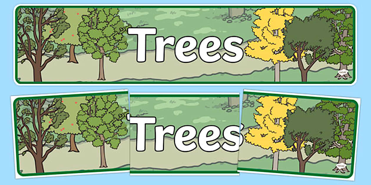 Trees Display Banner (صُمم من قبل مُختصّين)
