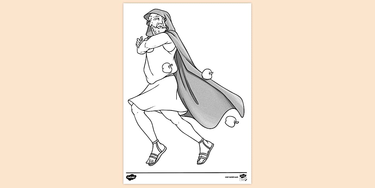 Roman Thief Colouring Sheet | Colouring Sheets - Twinkl