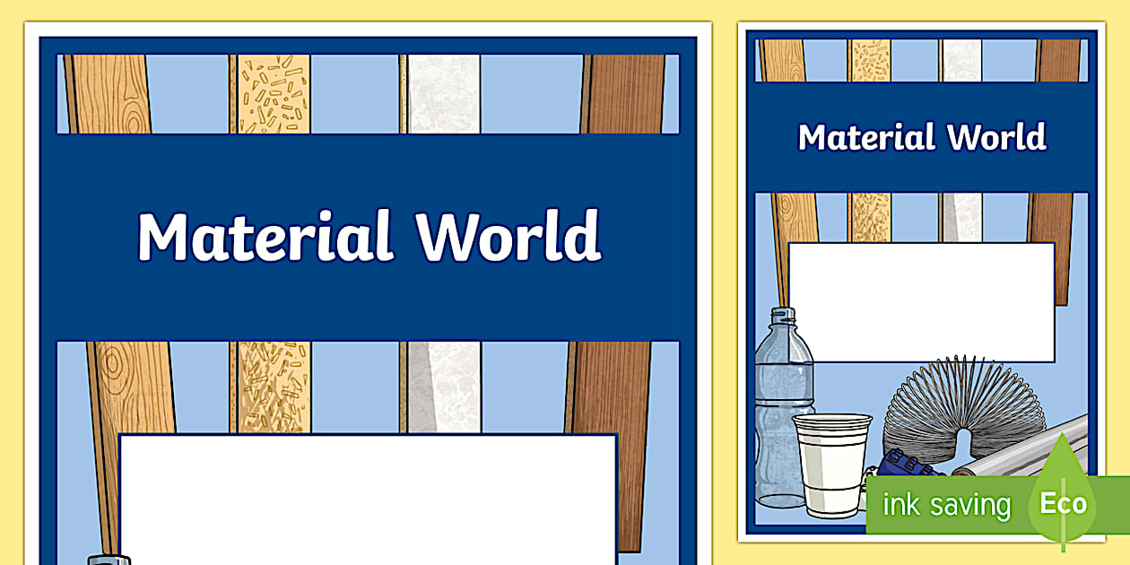 Material World Year 4 Chemical Sciences Editable Book Cover