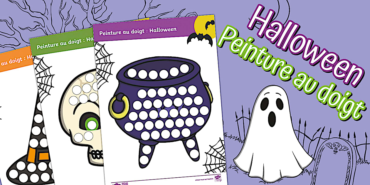 * NEW * Peinture au doigt : Halloween - Twinkl Arts