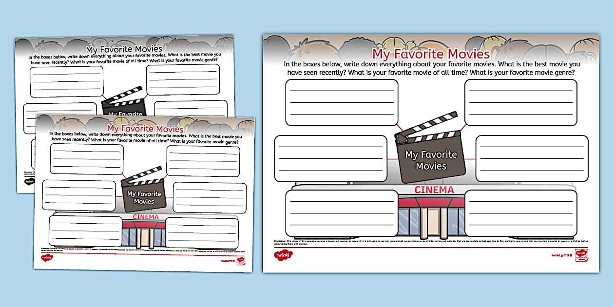 My Favorite Movies Mind Map