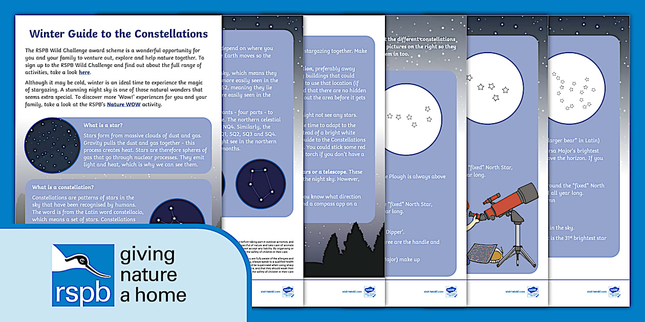 FREE! - Winter Guide to the Constellations (Ages 7 - 11)