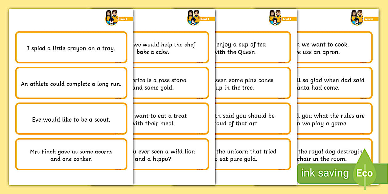 Level 5 Dictation Sentences (teacher made) - Twinkl