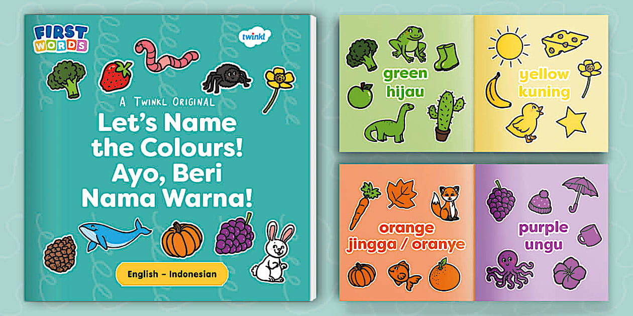 Let's Name the Colours! Bilingual Indonesian/English eBook