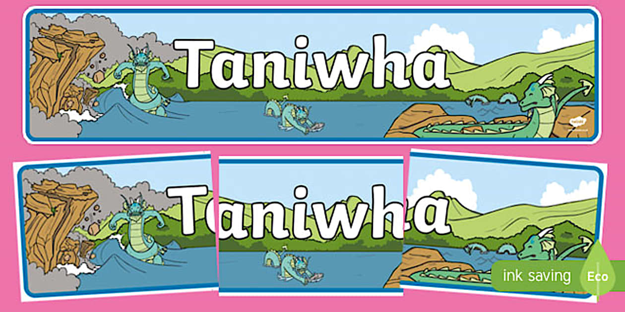Taniwha Display Banner (teacher made) - Twinkl