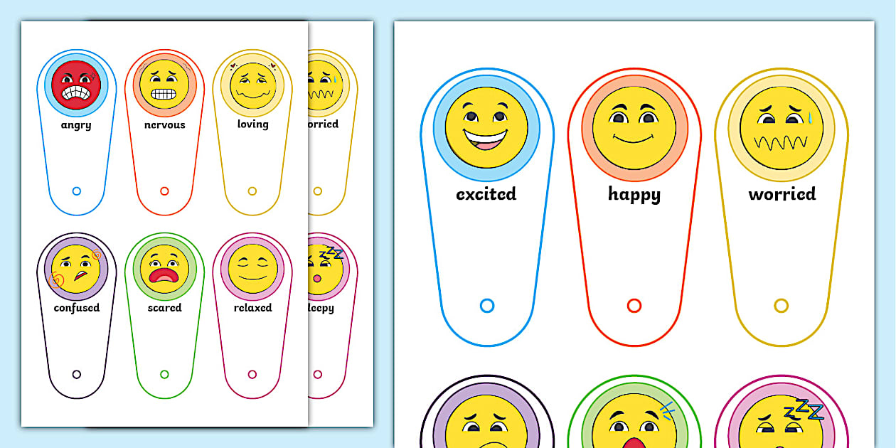 😊 Emoji Emotion Fans (teacher made) - Twinkl