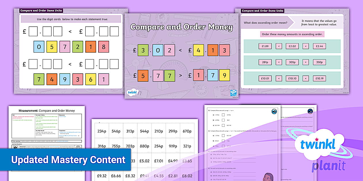 👉 Y4 Estimate, Compare and Calculate Money PlanIt Maths Lesson 2