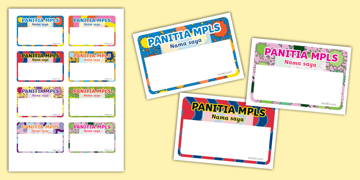 Label Nama Panitia MPLS (teacher made) - Twinkl