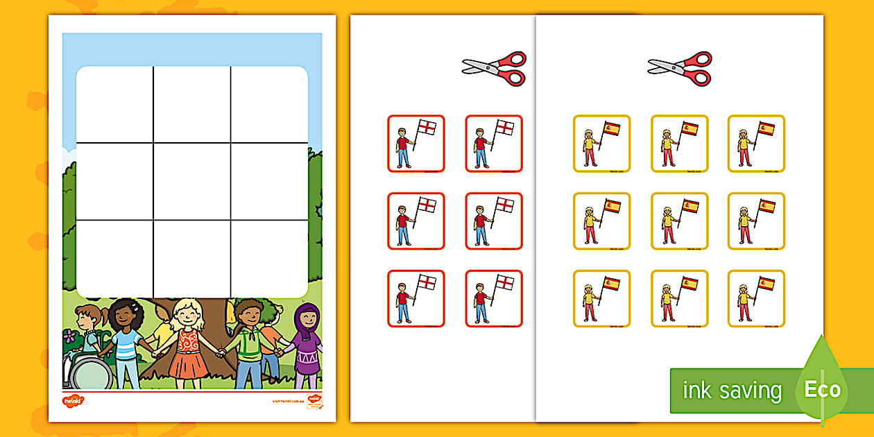 Three in a Row Harmony Day Activity (teacher made) - Twinkl
