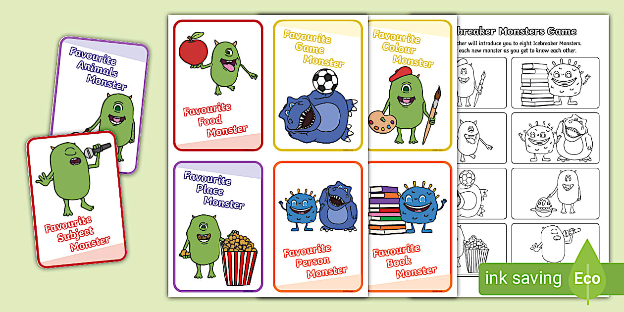 Icebreaker Monsters Game (Teacher-Made) - Twinkl