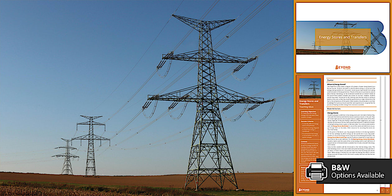 Energy Stores and Transfers Lesson | KS3 Physics | Beyond